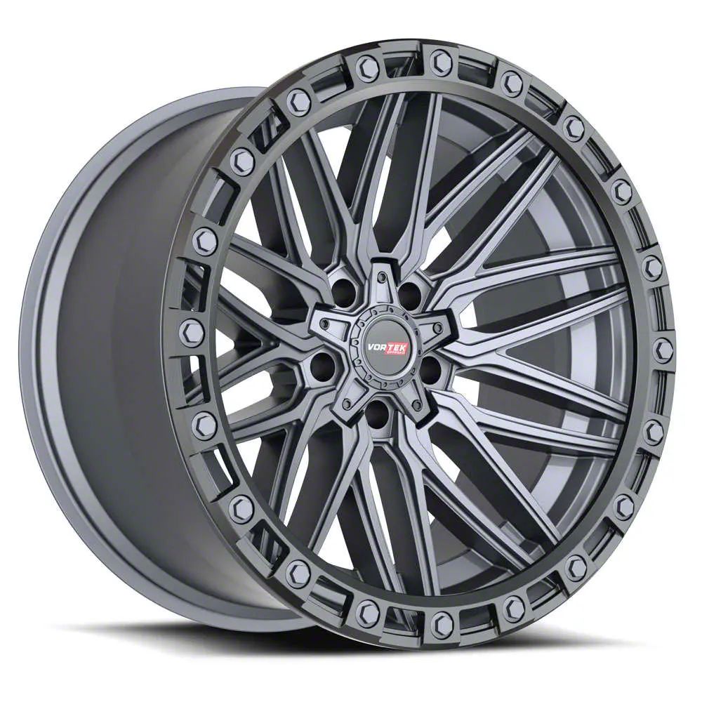 Vortek Off-Road Silverado 1500 VRT-608 Matte Titanium with Black Bead ...