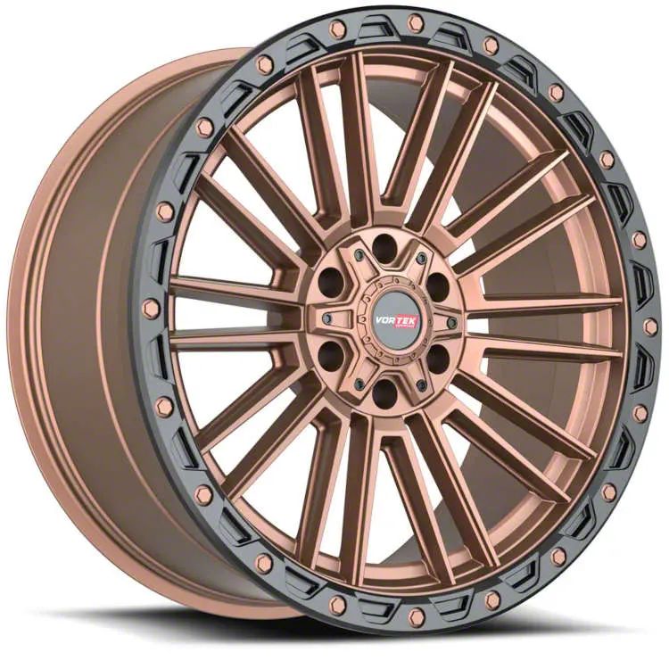 Vortek Off-Road Sierra 1500 VRT-604 Matte Bronze with Black Bead Ring 6 ...