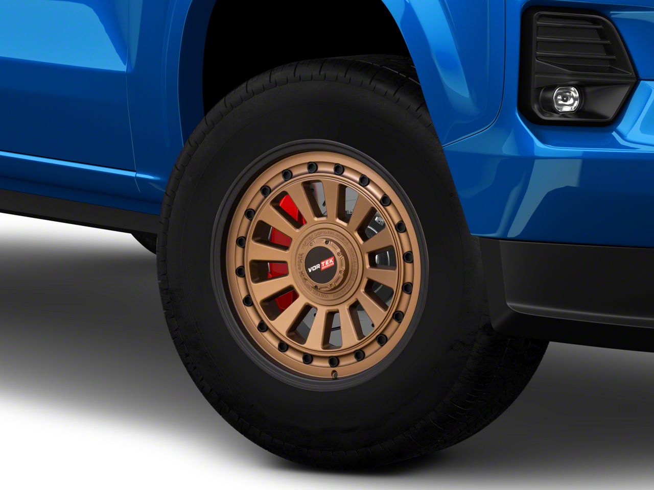 Vortek Off-Road Colorado VRD-702 Matte Bronze with Black Bolts and Lip ...