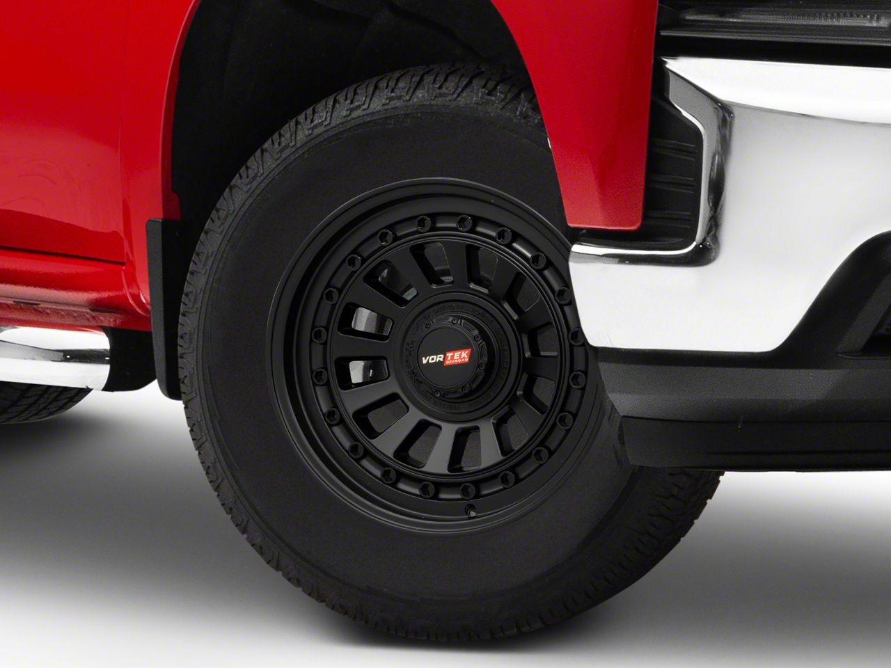 Vortek Off-Road Silverado 1500 VRD-702 Matte Black 6-Lug Wheel; 18x9 ...
