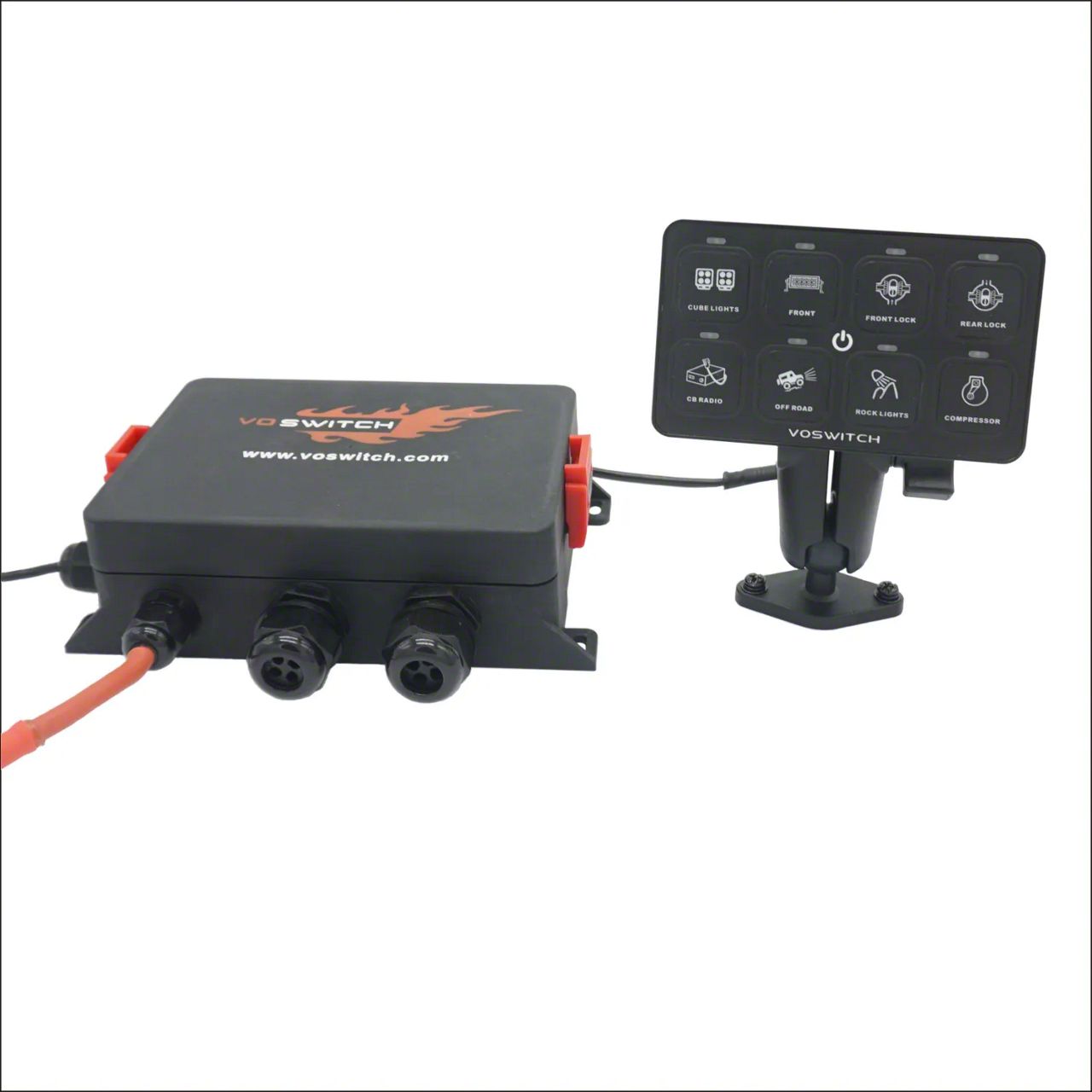 Voswitch F-350 Super Duty Universal 8-Gang Programmable Switch Panel ...