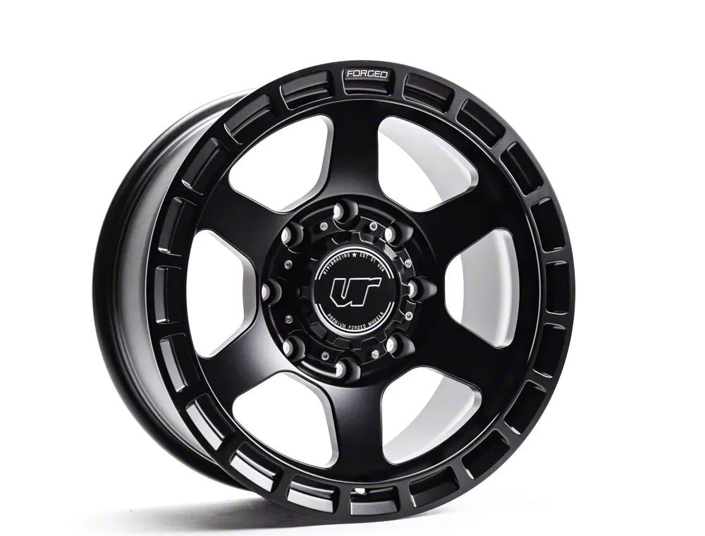 VR Forged Sierra 3500 D14 Matte Black 8-Lug 4-Wheel Kit; 18x9; 6mm Offset VR-D14-1890-6-8180 ...
