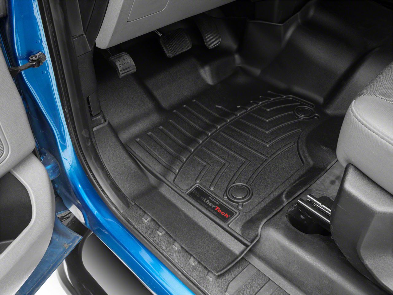 Weathertech DigitalFit Front Floor Liners for Vinyl Floors Black 15 25 F 150 SuperCab SuperCrew w Front Bench Seat