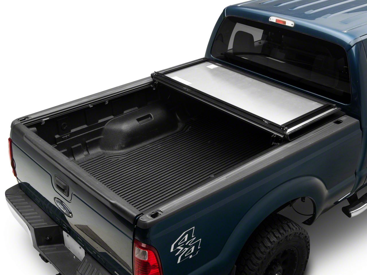 Weathertech F-350 Super Duty AlloyCover Hard Tri-Fold Tonneau Cover ...