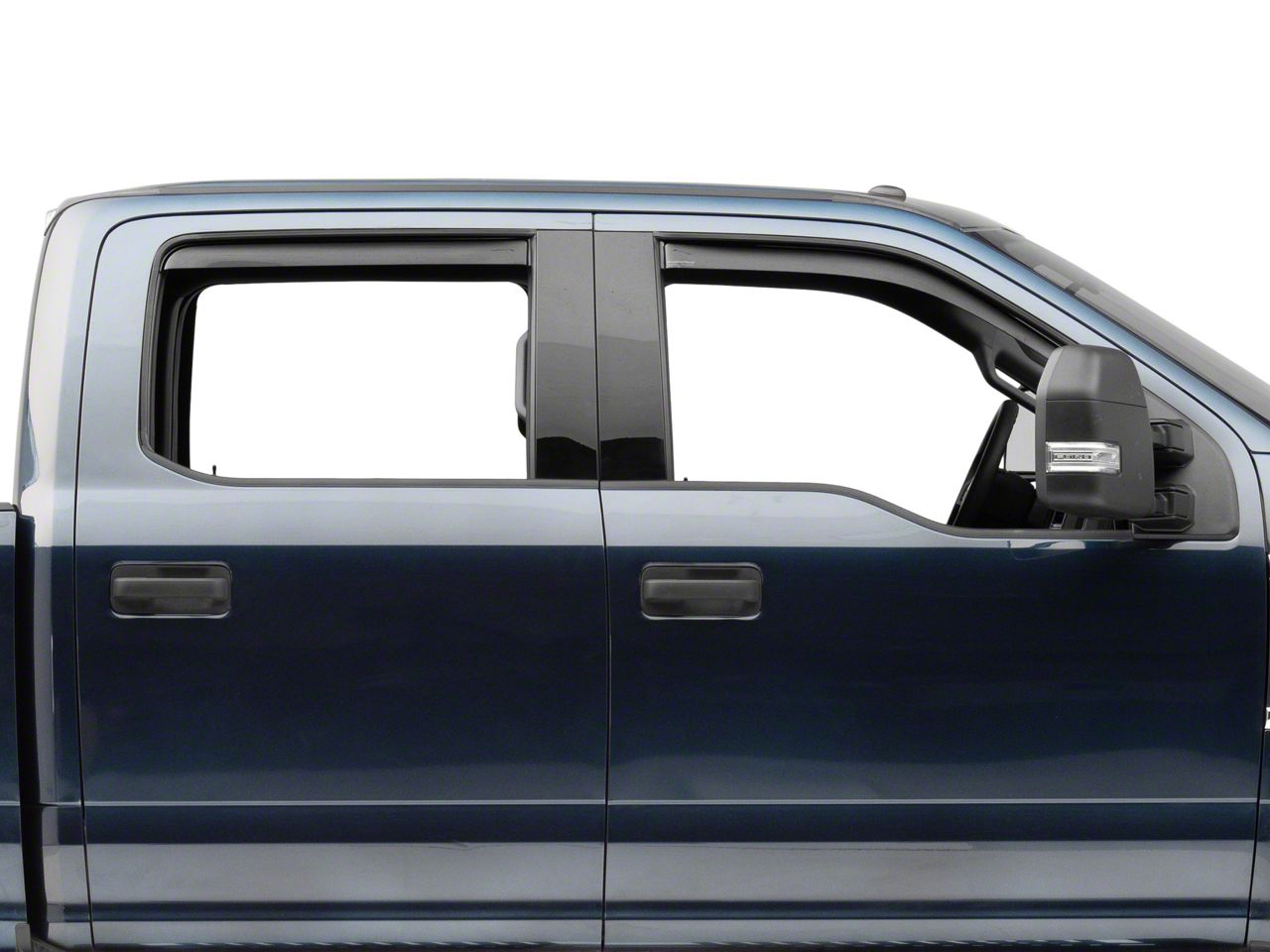 Weathertech F-350 Super Duty Side Window Deflectors; Front and Rear ...