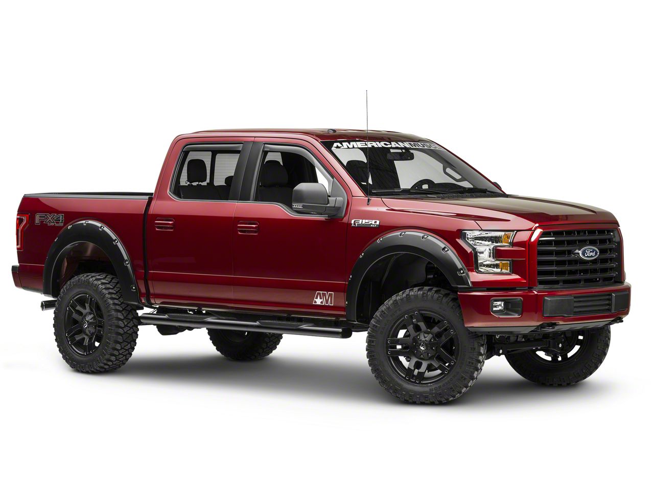 Weathertech F-150 Side Window Deflectors; Front and Rear; Dark Smoke ...