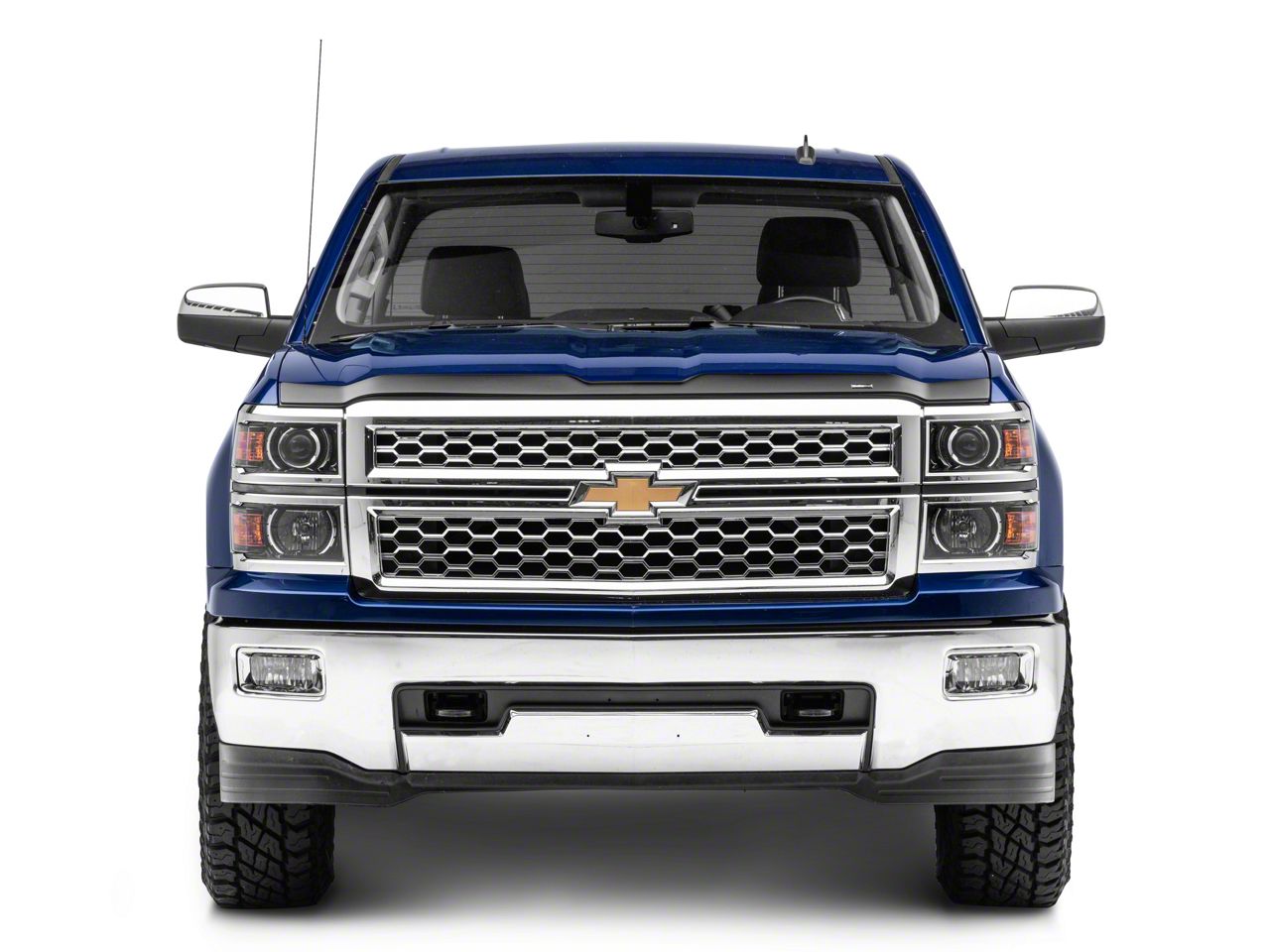 Weathertech Silverado Low Profile Hood Protector - Dark Smoke 55000 (14 ...