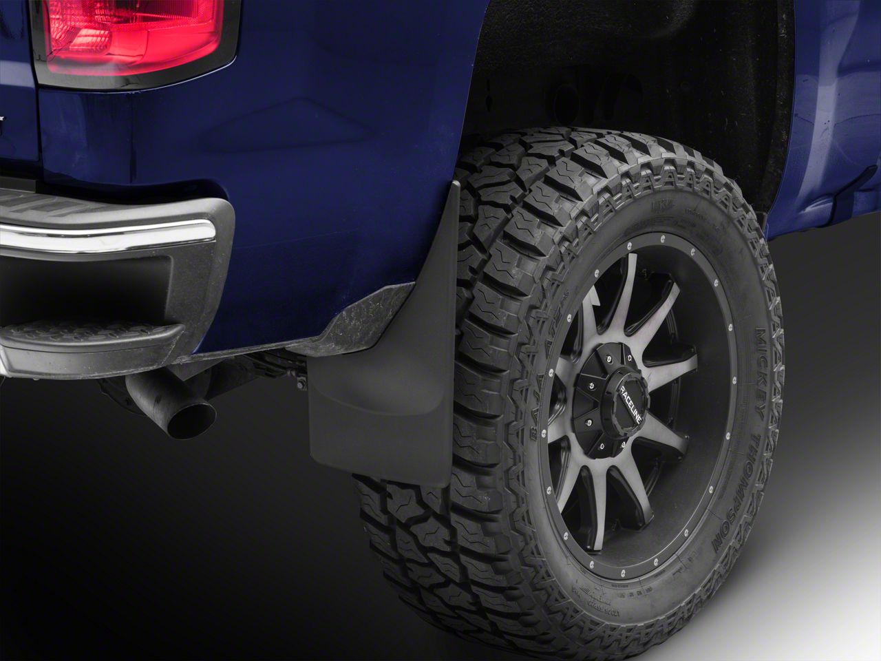 Weathertech Silverado No Drill Front & Rear MudFlaps - Black 110035-120035 (14-18 Silverado 1500 ...