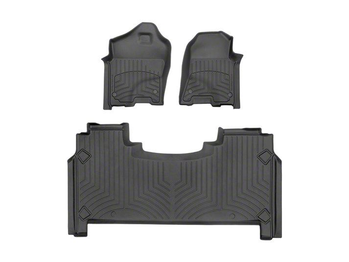 Weathertech RAM 1500 Front and Rear Floor Liner HP; Black 441428-1-3IM ...