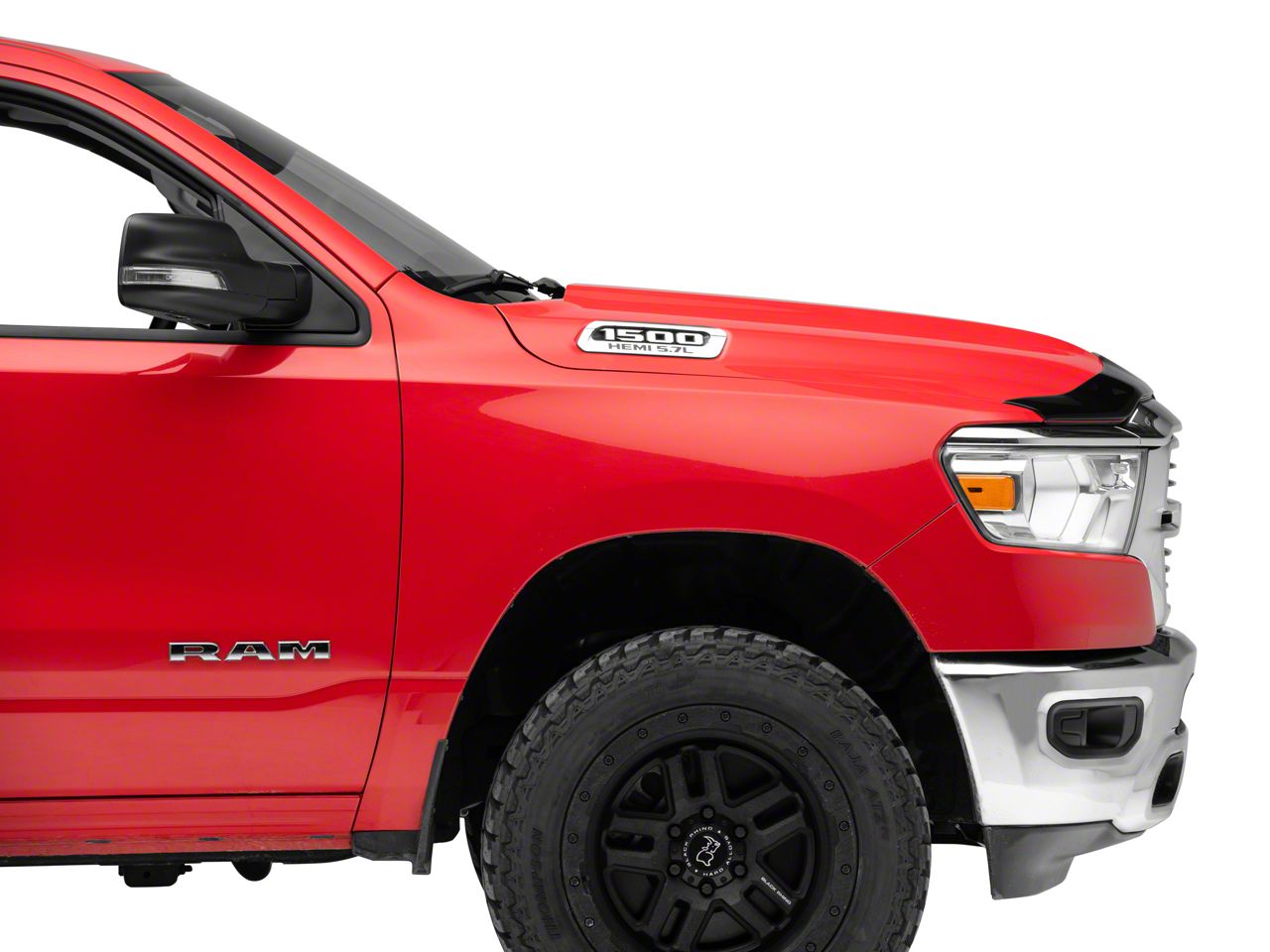 Weathertech RAM 1500 Low Profile Hood Protector; Dark Smoke 55176 (19 ...