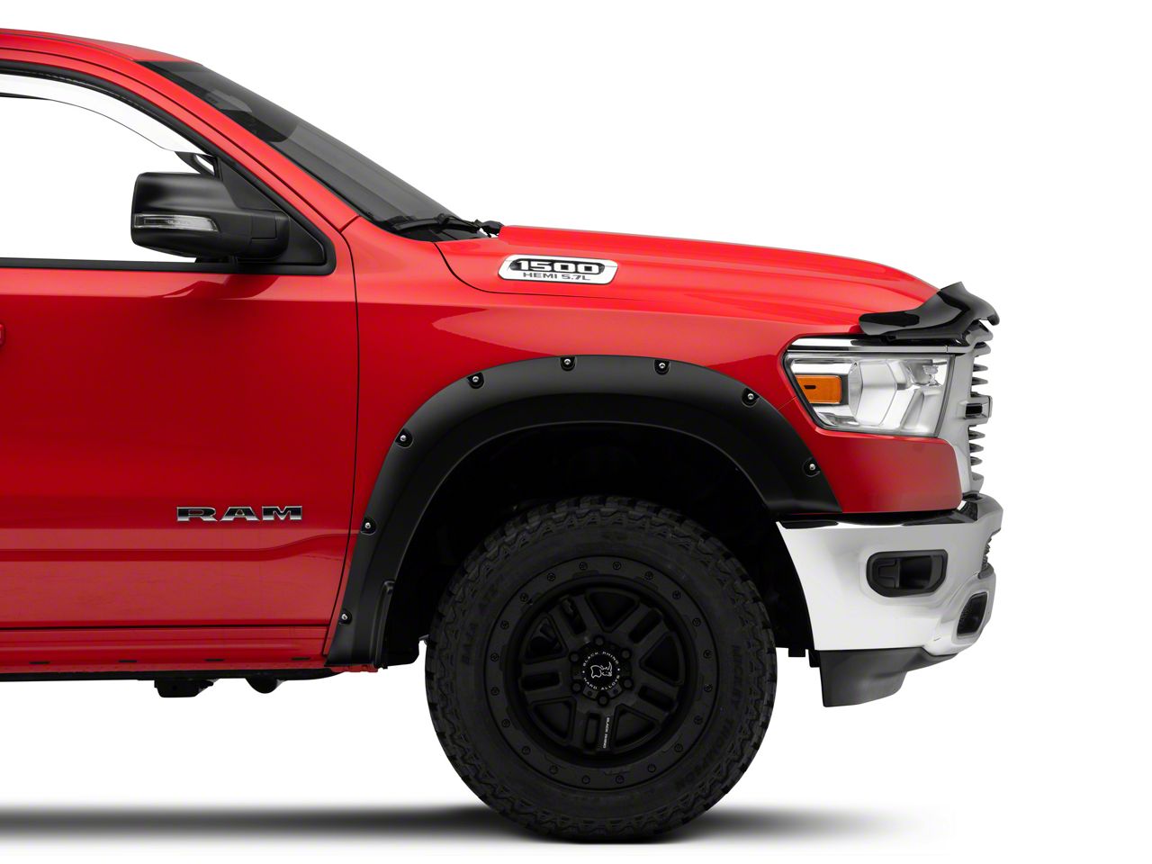 Weathertech RAM 1500 Stone and Bug Deflector; Dark Smoke 50272 (19-25 ...