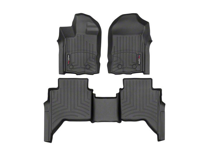 Weathertech Ranger DigitalFit Front and Rear Floor Liners; Black ...