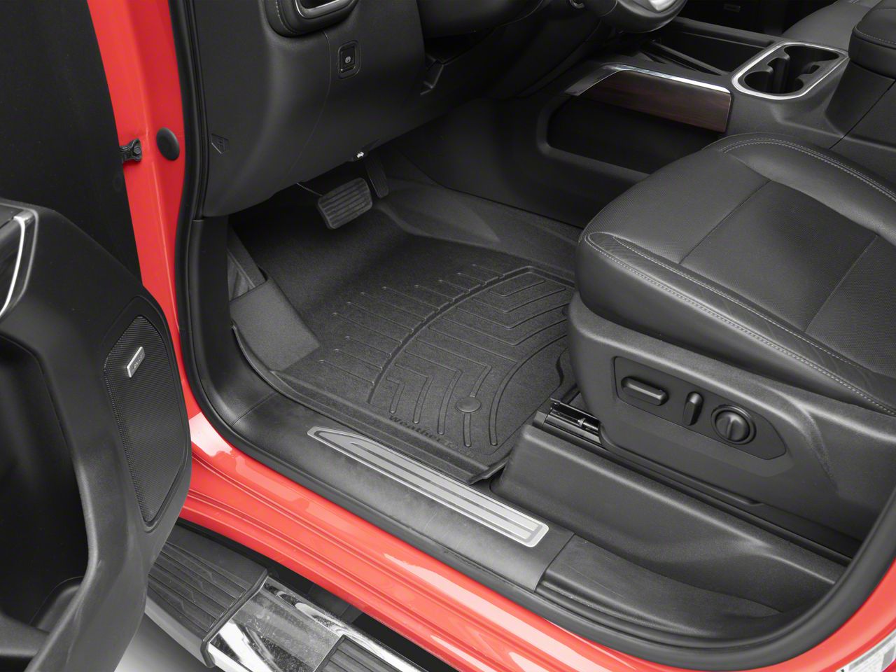 Weathertech Front and Rear Floor Liner HP Black 19 25 Sierra 1500 Crew Cab w Front Bucket Seats Rear Underseat Storage