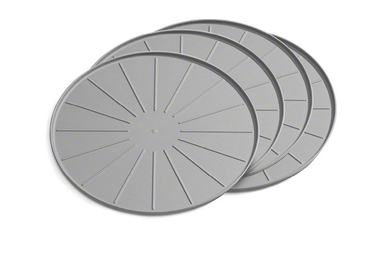 Weathertech Sierra 2500 12-Inch Round Coaster Set; Grey 8A12CSTGR ...