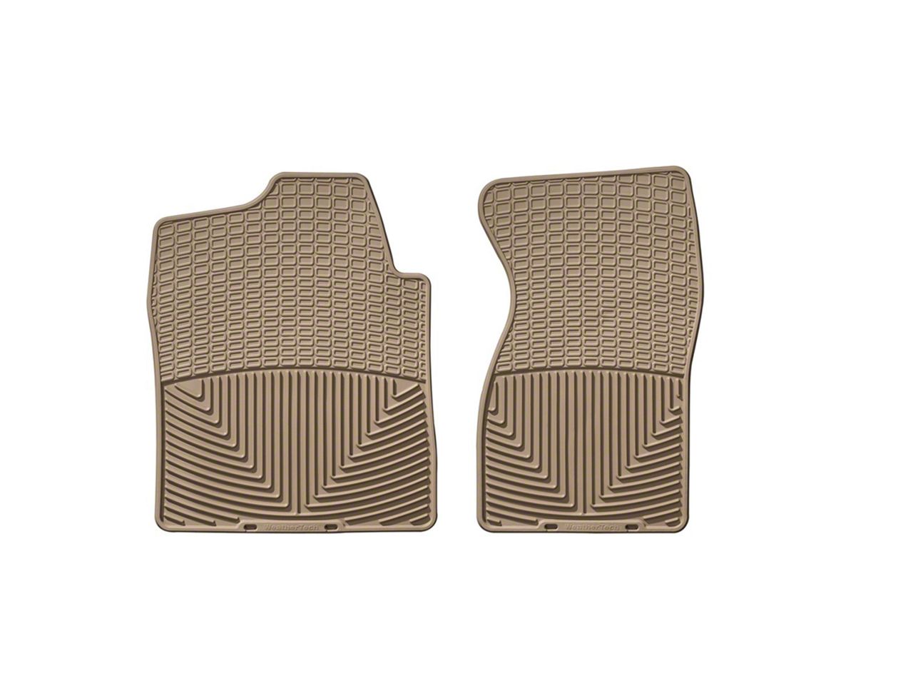 Weathertech Sierra 3500 All-Weather Front Rubber Floor Mats; Tan W26TN ...