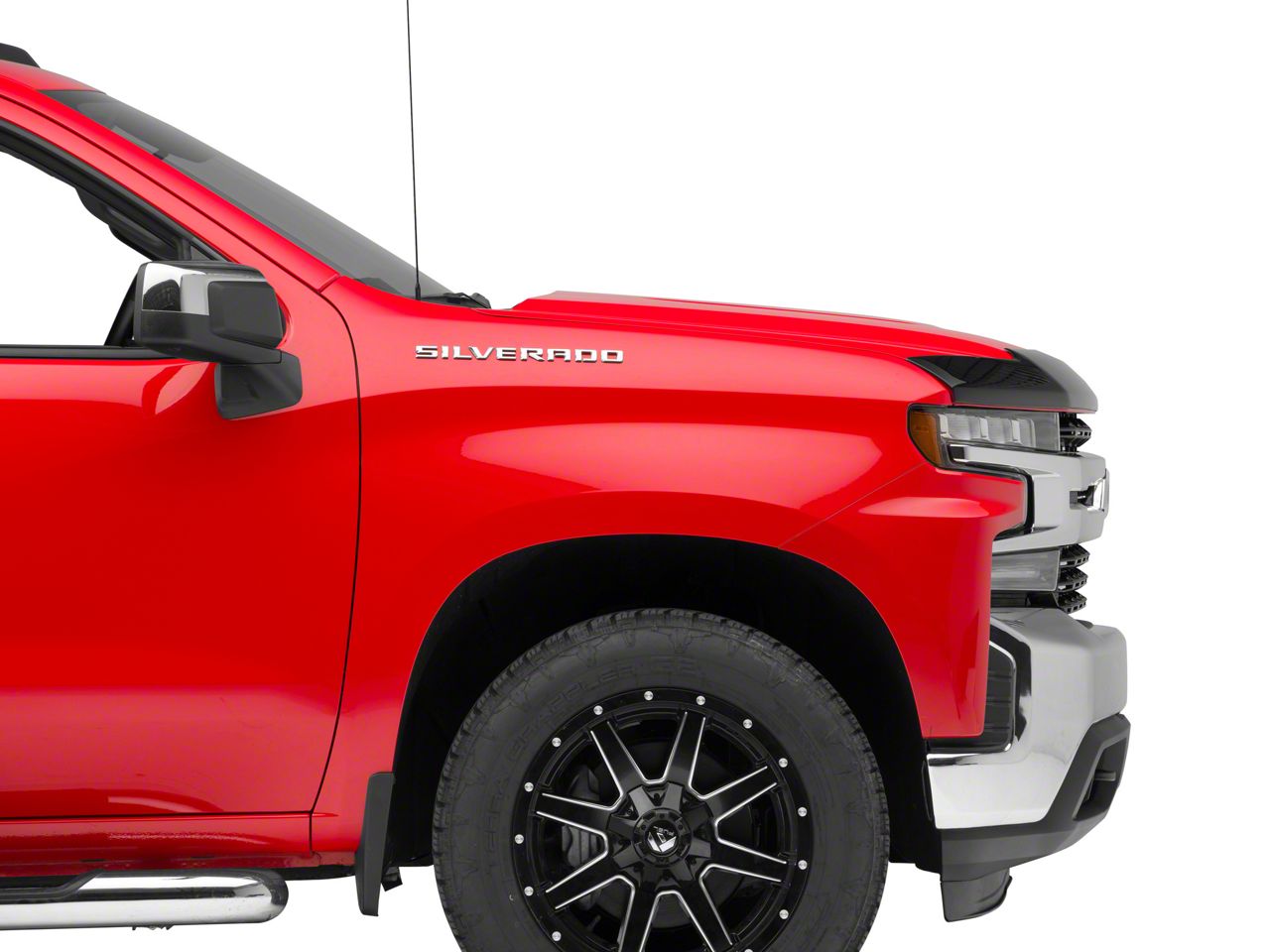 Weathertech Silverado 1500 Low Profile Hood Protector; Dark Smoke 55178 ...