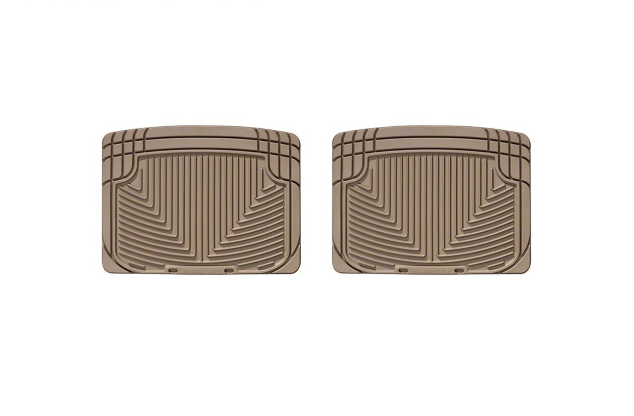 Weathertech Silverado 3500 All-Weather Rear Rubber Floor Mats; Tan ...