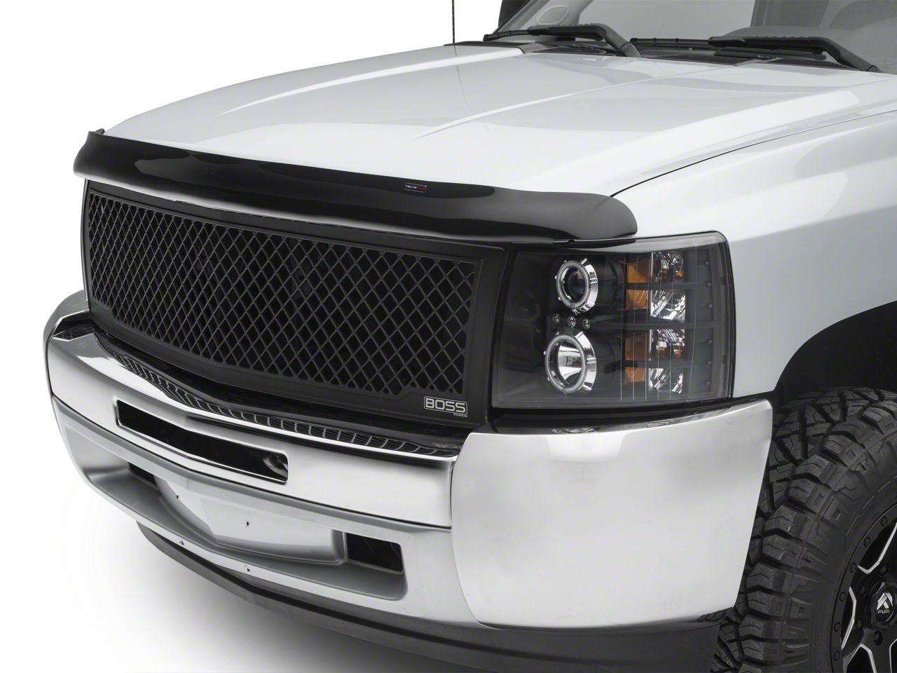 Weathertech Silverado Stone & Bug Deflector - Dark Smoke 50161 (07-13 ...