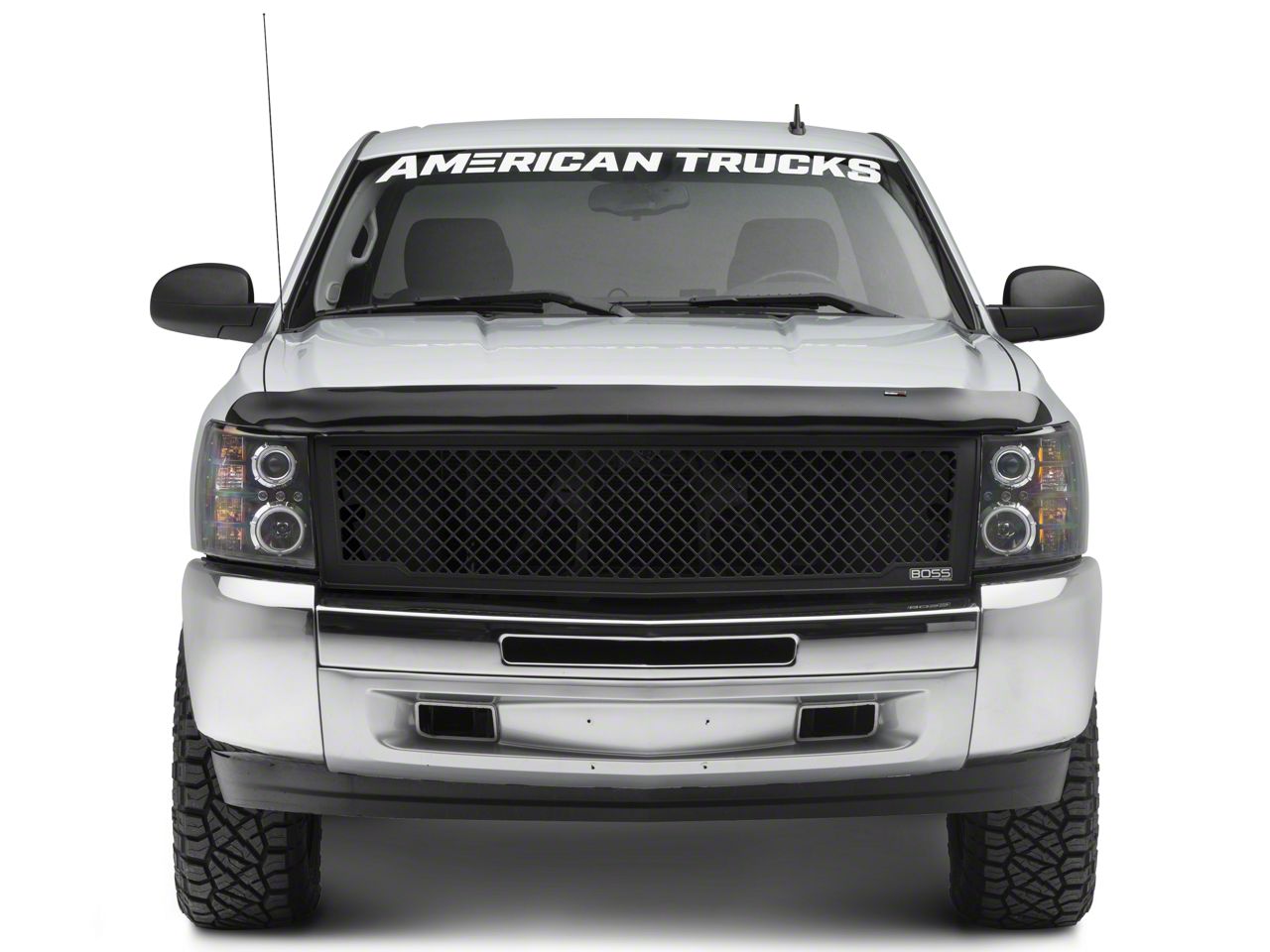 Weathertech Silverado Stone Bug Deflector Dark Smoke 50161 07 13 Silverado 1500 Excluding Hybrid