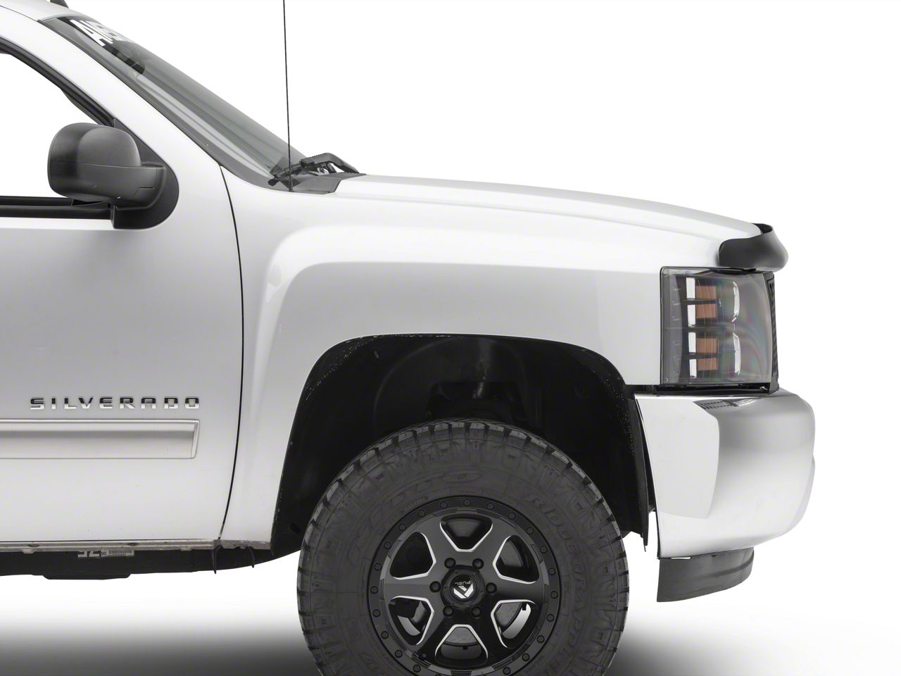 Weathertech Silverado Stone & Bug Deflector - Dark Smoke 50161 (07-13 ...