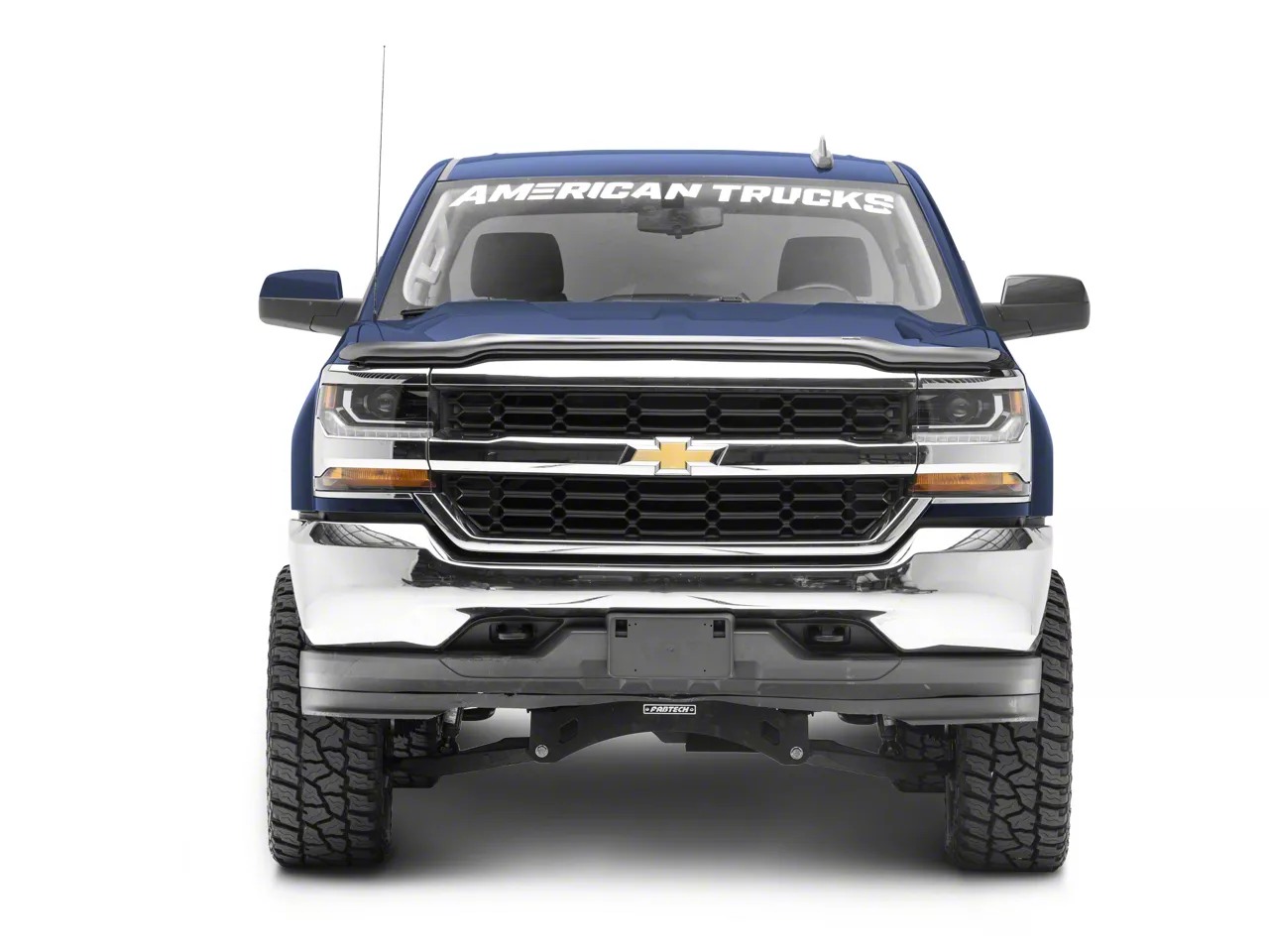 Weathertech Silverado Stone & Bug Deflector - Dark Smoke 50266 (16-18 ...