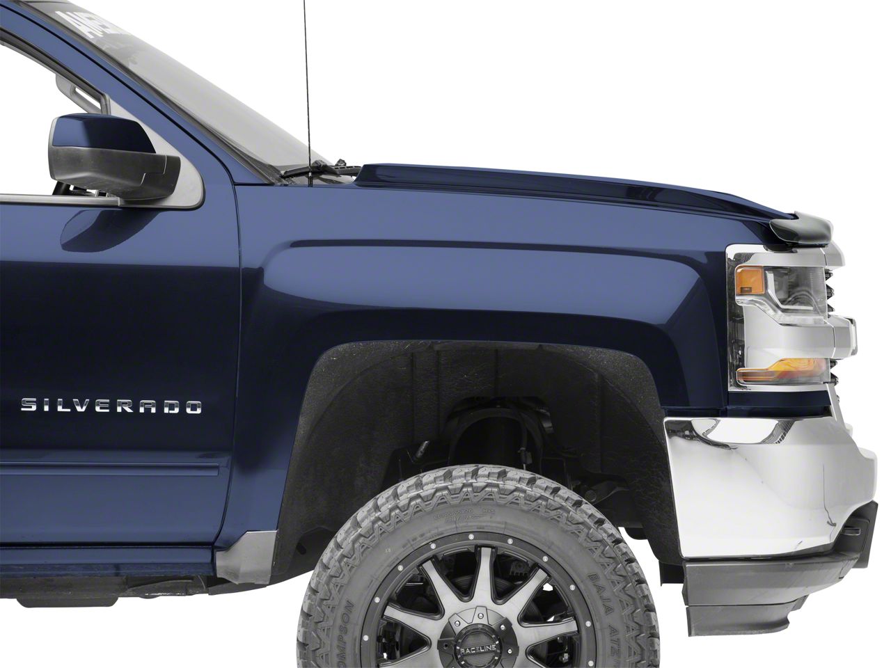 Weathertech Silverado Stone & Bug Deflector - Dark Smoke 50266 (16-18 ...