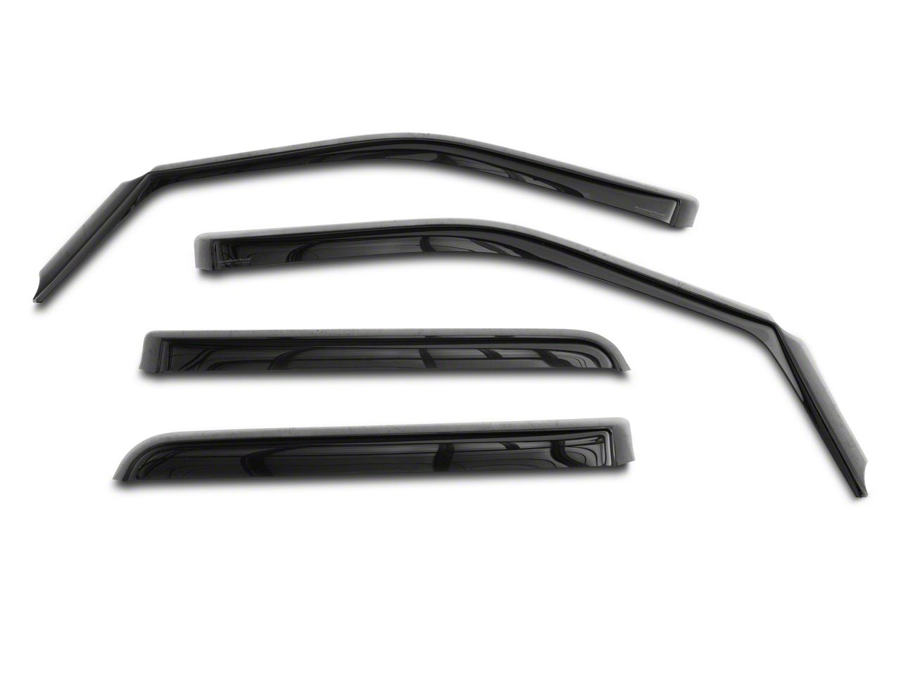 Weathertech F-250 Super Duty Side Window Deflectors; Front and Rear ...