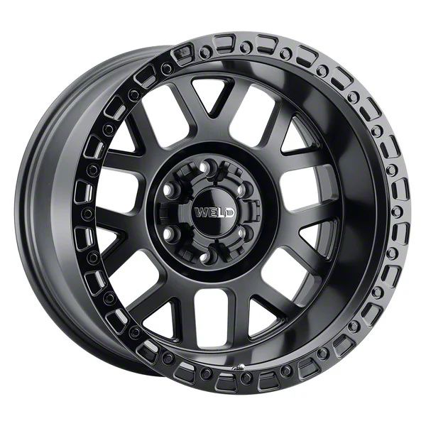 Weld Off-Road F-150 Cinch Satin Black with Gloss Black Ring 6-Lug Wheel ...