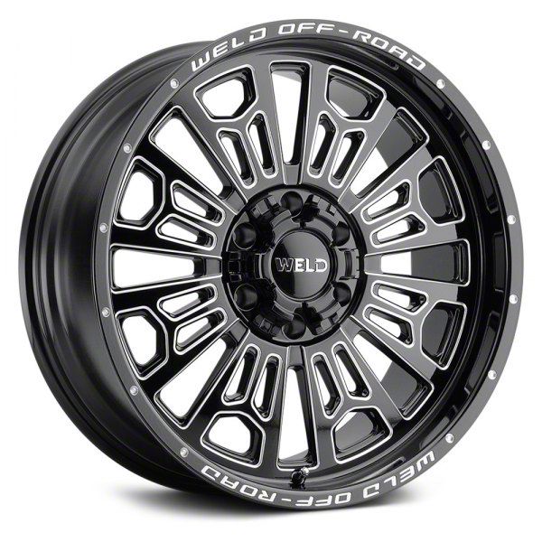 Weld Off-Road Yukon Elicit Gloss Black Milled 6-Lug Wheel; 20x10; -18mm ...
