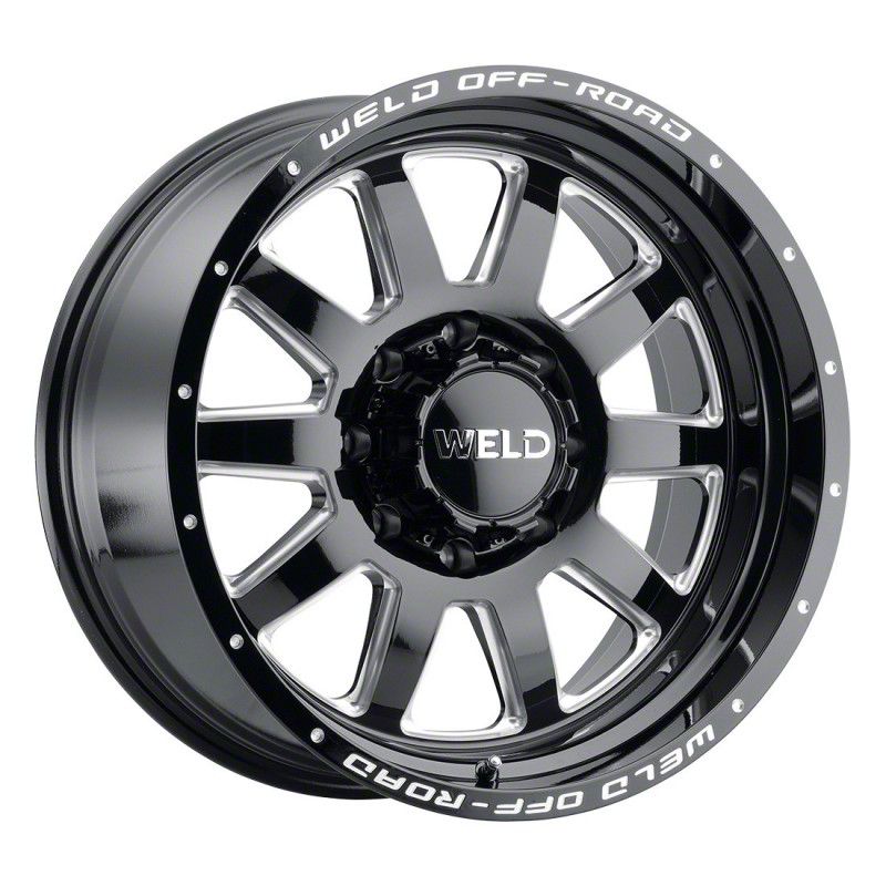 Weld Off-Road Silverado 1500 Stealth Gloss Black Milled 6-Lug Wheel ...