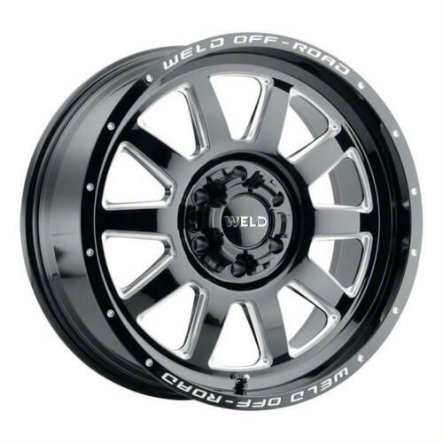 Weld Off-Road Silverado 1500 Stealth Gloss Black Milled 6-Lug Wheel ...