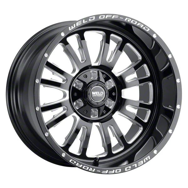 Weld Off-Road F-150 Slingblade Gloss Black Milled 6-Lug Wheel; 20x9 ...