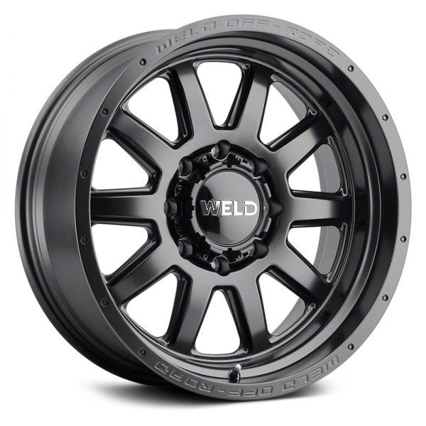 Weld Off-Road Sierra 1500 Stealth Satin Black 6-Lug Wheel; 20x10; -18mm ...