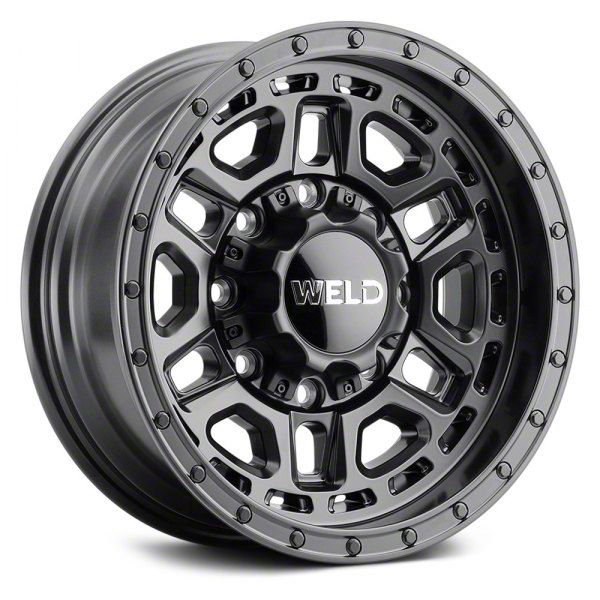 Weld Off-Road Silverado 1500 Crux Satin Black 6-Lug Wheel; 17x9; 0mm ...