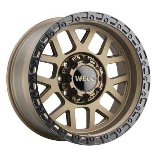 Weld Off-Road Canyon Cinch Satin Bronze with Satin Black Ring 6-Lug ...