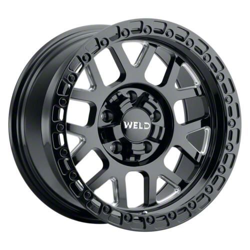 Weld Off-Road Colorado Cinch Gloss Black Milled 6-Lug Wheel; 17x9 ...