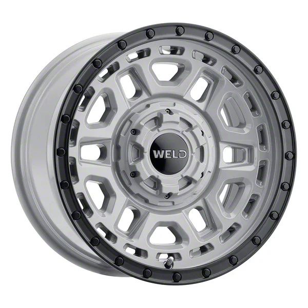 Weld Off-Road F-150 Crux Gloss Armor Gray with Satin Black Ring 6-Lug ...
