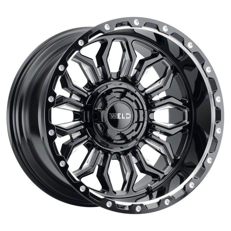 Weld Off-Road F-150 Flare Gloss Black Milled 6-Lug Wheel; 20x10; -18mm ...