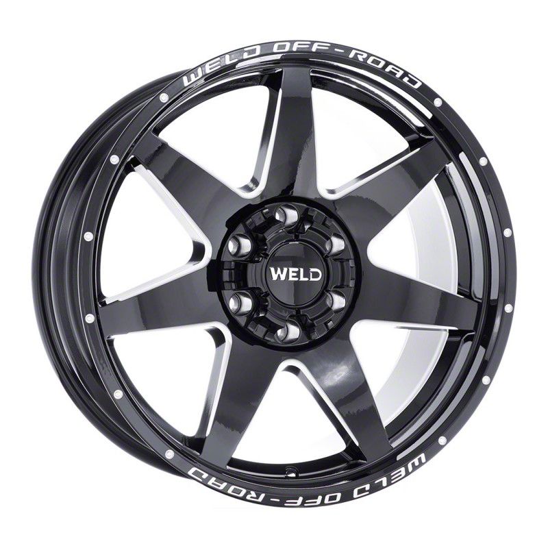 Weld Off-Road F-150 Retaliate Gloss Black Milled 6-Lug Wheel; 20x9 ...