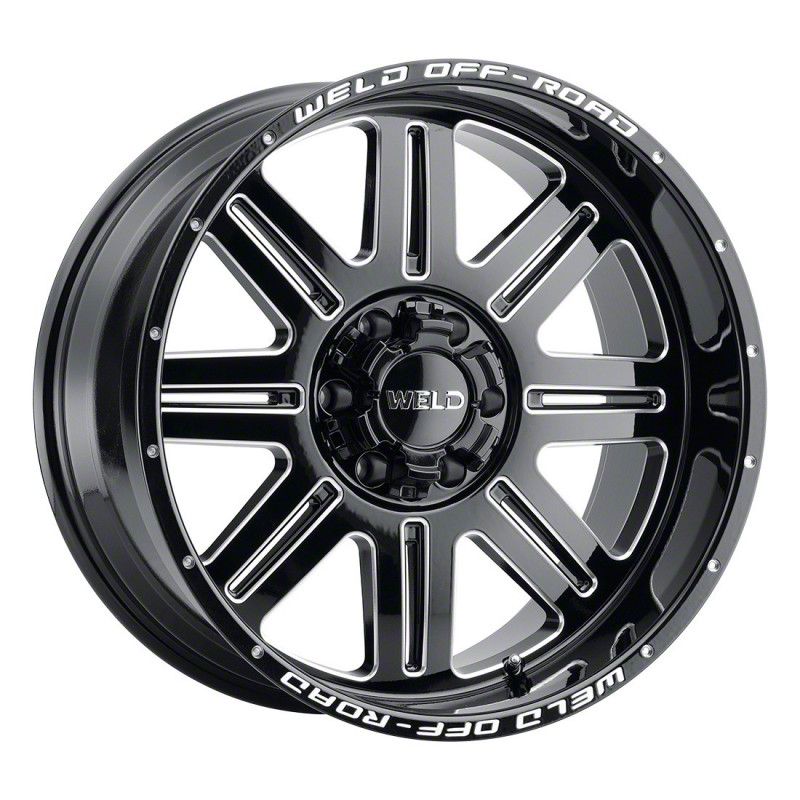 Weld Off-Road RAM 1500 Chasm Gloss Black Milled 6-Lug Wheel; 22x10 ...