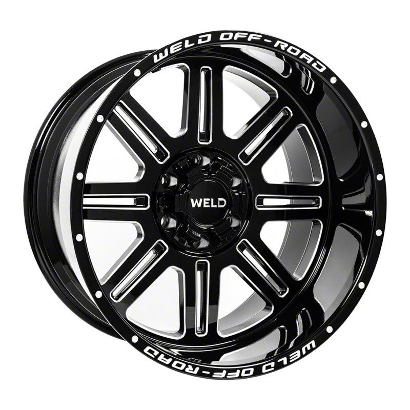 Weld Off-Road Silverado 1500 Chasm Gloss Black Milled 6-Lug Wheel ...