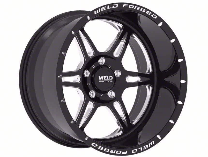 Weld Off-Road Silverado 1500 Cheyenne Six XT Gloss Black Milled 6-Lug ...