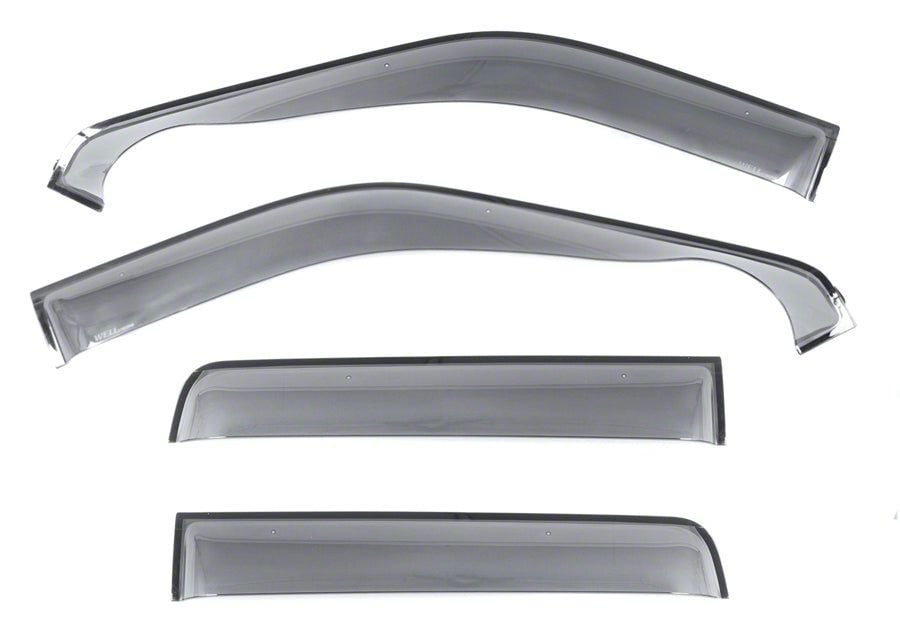 WELLvisors F-150 Off-Road Series Taped-on Window Visors Wind Deflectors ...