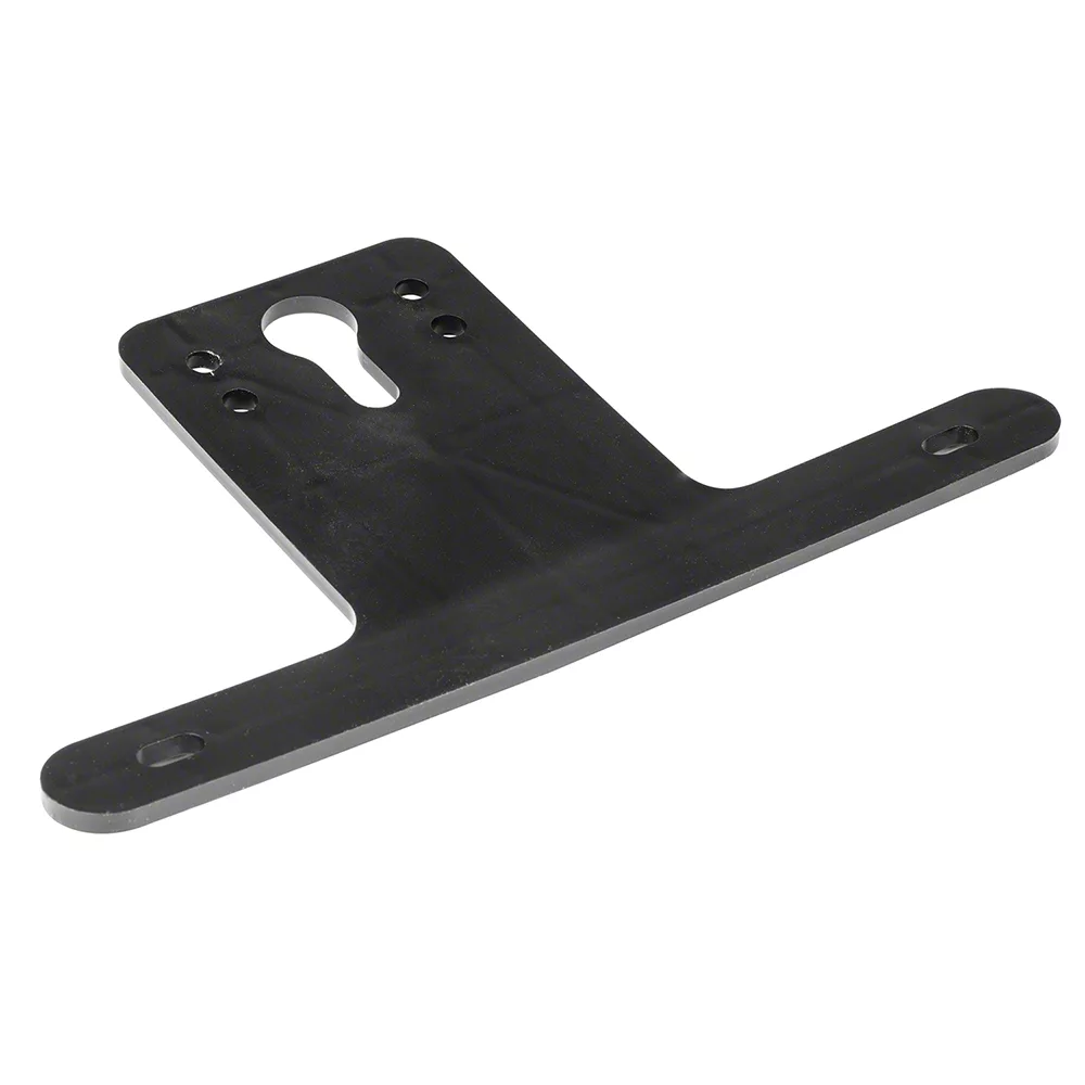 RAM 2500 License Plate Bracket; Plastic; Black - Free Shipping