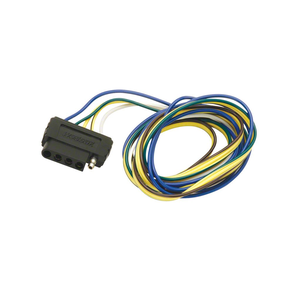 Ranger 5-Flat Vehicle End Connector; 4-Foot Wishbone Harness; 18-Inch ...