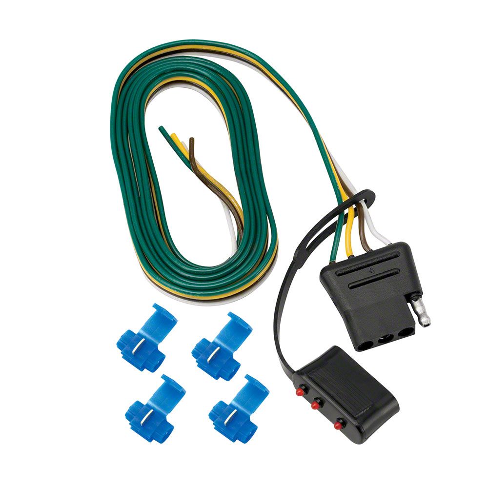 Sierra 1500 4-Flat Vehicle End Connector Harness; 72-Inch Long; 72-Inch ...