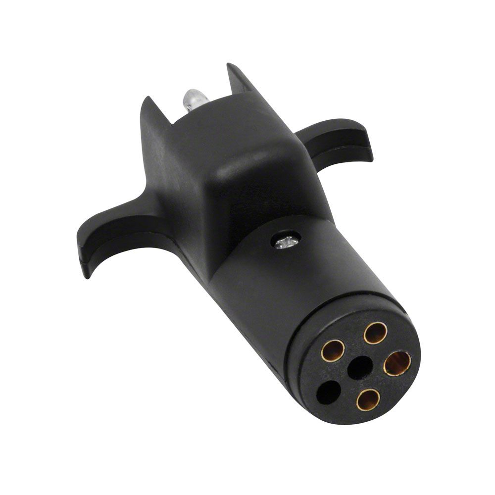 Silverado 1500 Trailer Connector Adapter; 6-Way Round Pin To 4-Flat ...