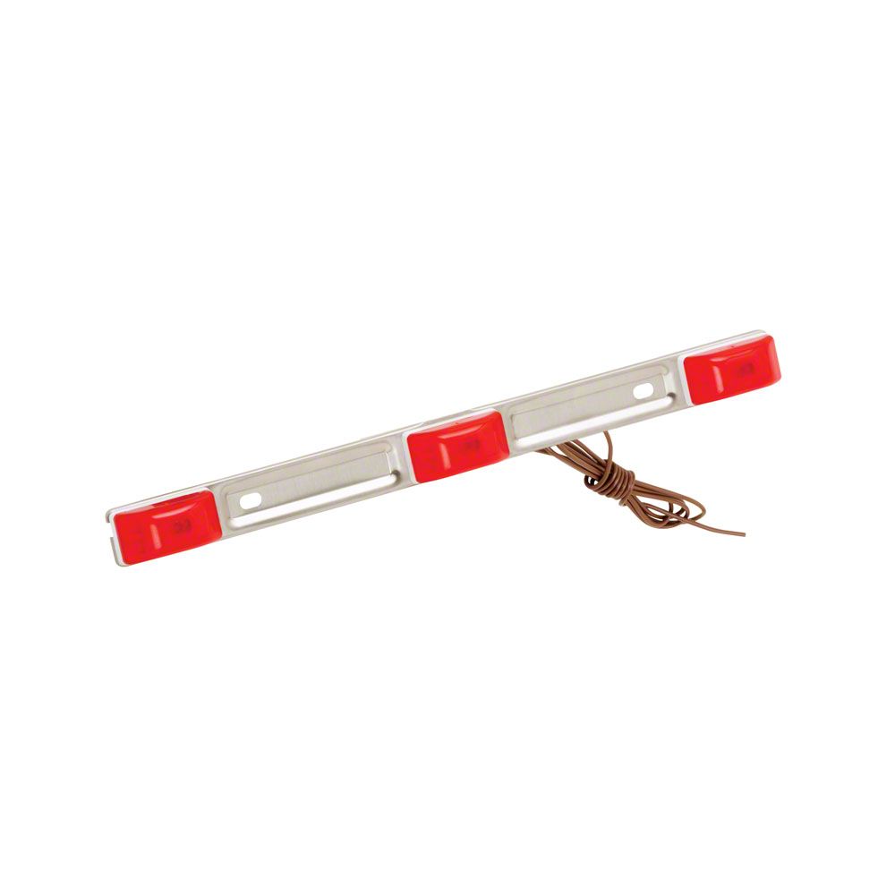 Silverado 1500 Water Proof ID Light Bar; Red; Stainless Steel; 14.50 x ...