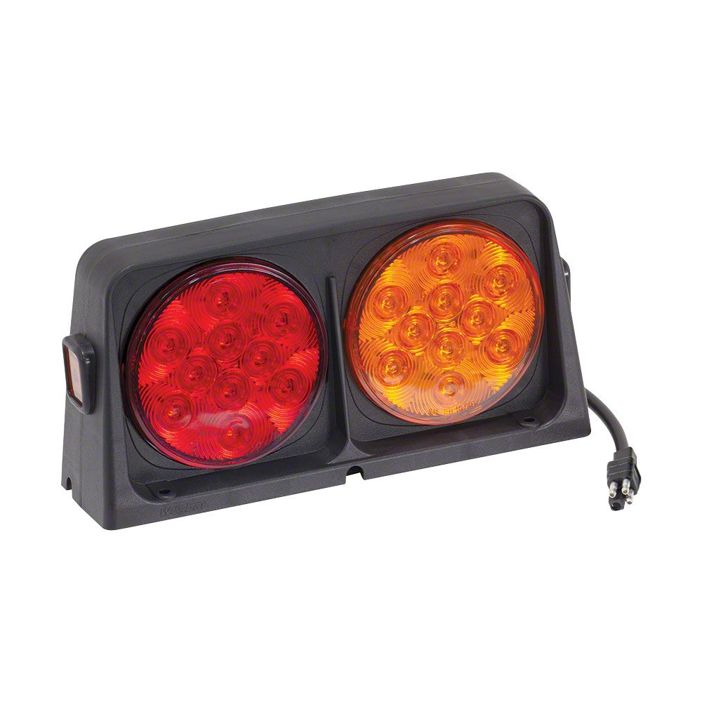 Silverado 2500 Dual Agricultural LED Light; Red and Amber; With Brake ...