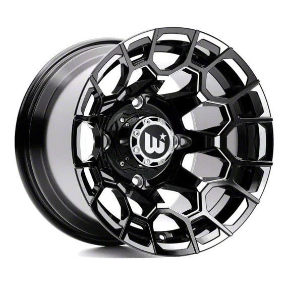 Wesrock Wheels Colorado Spur Gloss Black Milled 6-Lug Wheel; 22x12 ...